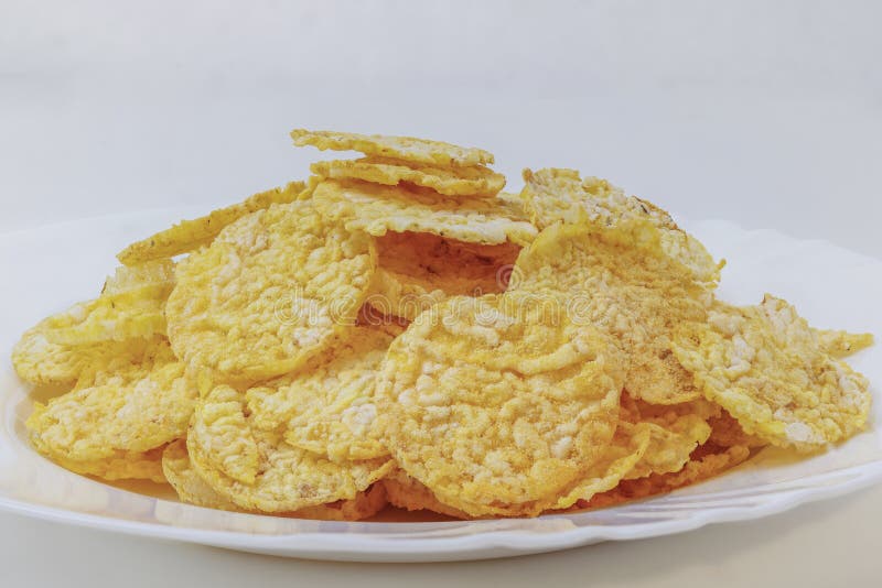 Slices of expanded rice stock image. Image of native - 240532189