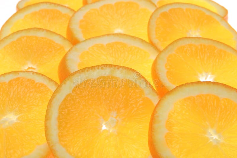 Slices of fresh orange stock photo. Image of overlapping - 975594