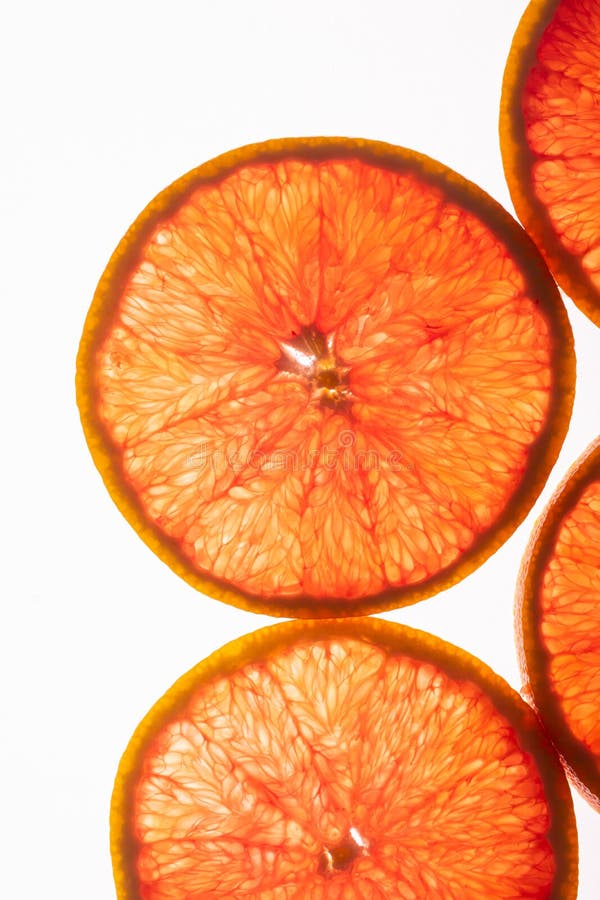 Slices of Fresh Orange Flat Lay Stock Image - Image of nature, juice ...