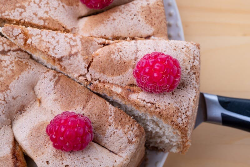 Slices of Homemade Raspberry Pie Stock Photo - Image of raspberry, fork ...