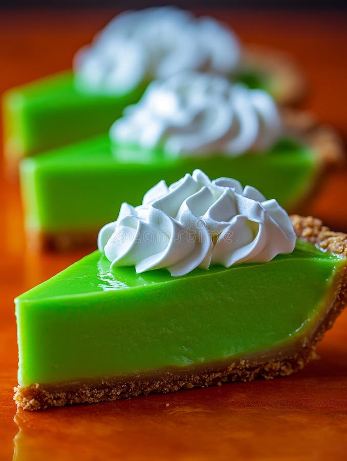 Key Lime Pie Whipped Topping Slices Stock Photos - Free & Royalty-Free ...