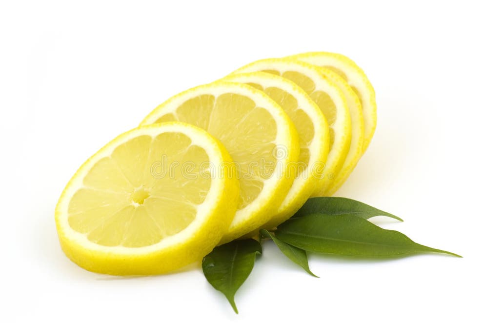 Slices of lemon stock photo. Image of citrus, sour, slice - 18522718