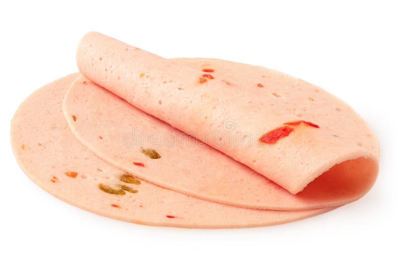 Slices of lyoner ham stock image. Image of ground, finely - 239170401