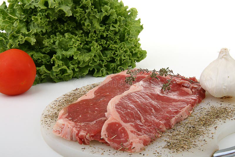 Slices of meat stock photo. Image of steak, bone, meal - 9523432