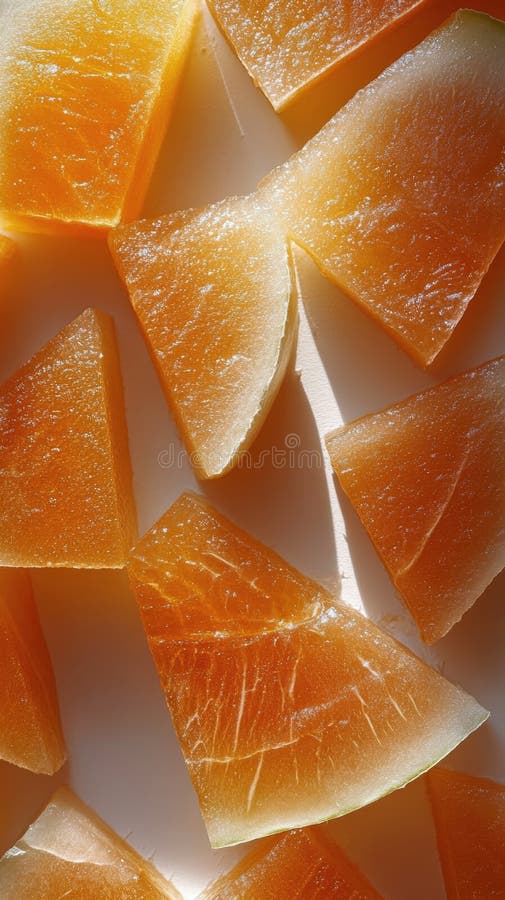 Slices of Orange Fruit Arranged on a Clean Surface in a Bright Kitchen ...