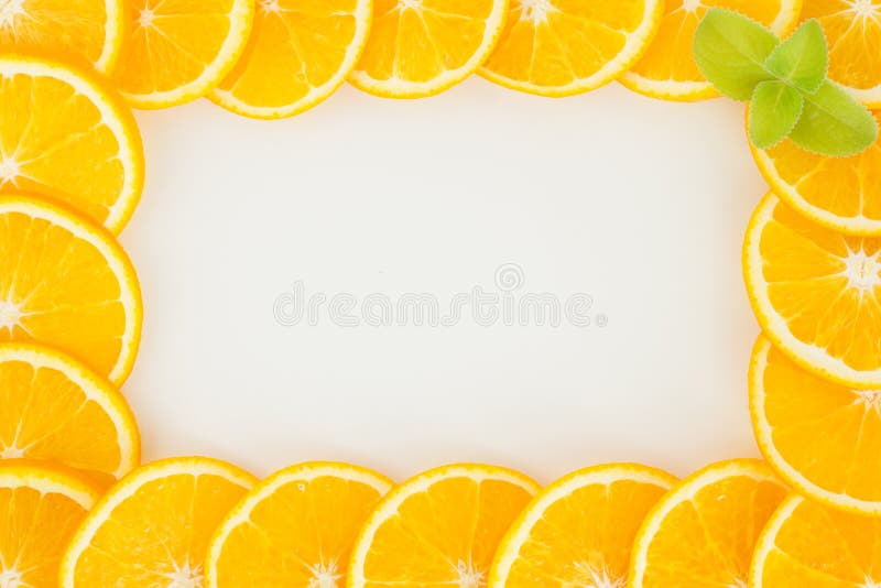 Slices of orange. stock photo. Image of fresh, frame - 59934984