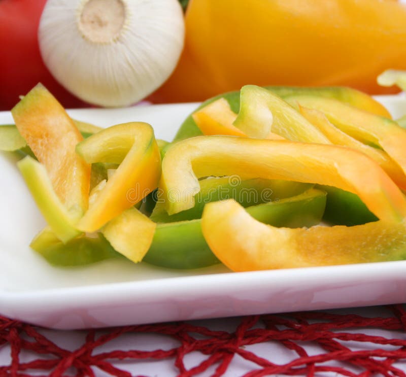 Slices of paprika stock image. Image of healthy, vitamins - 37468821