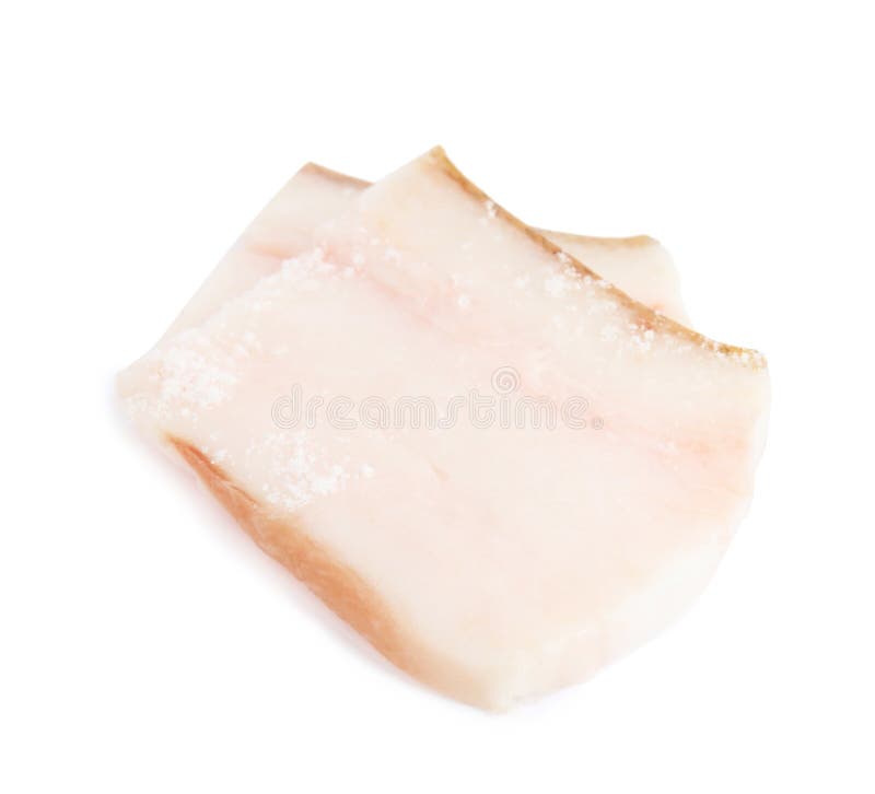 Slices of Pork Fatback on White Stock Image - Image of fatback, gourmet ...