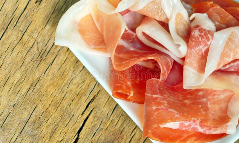 Slices of prosciutto stock photo. Image of closeup, italian - 32946404