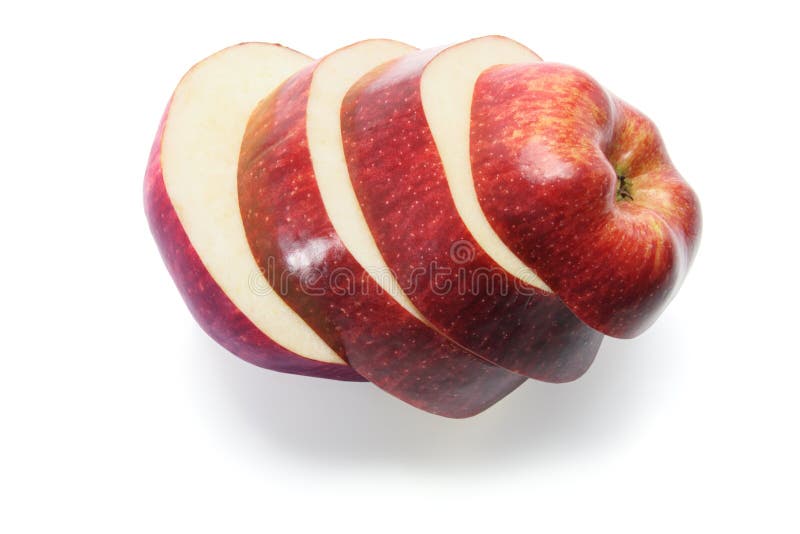 Slices of Red Delicious Apple Stock Image - Image of fibre, nutrition ...