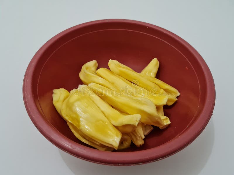 Slices of Ripe Yellow Jackfruit in a Container Stock Image - Image of ...