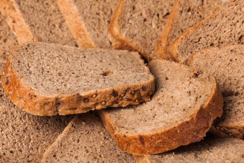 Slices of rye bread stock photo. Image of diet, bread - 26366326
