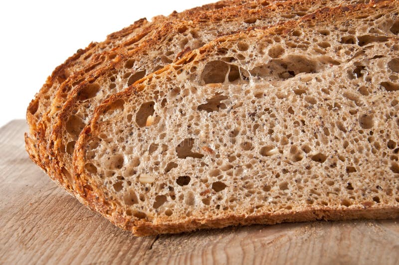 Slices of rye bread stock photo. Image of loaf, rural - 27471316