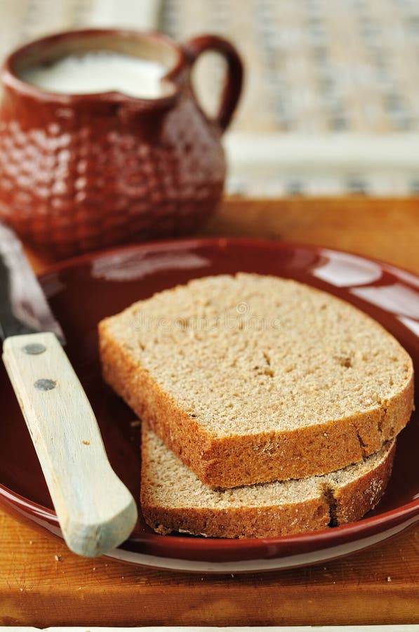 Slices of Rye Bread stock image. Image of lunch, baking - 34497561