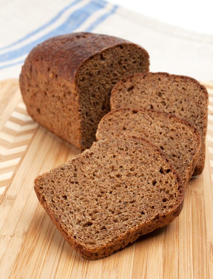 Slices of rye bread stock image. Image of natural, bakery - 31021879