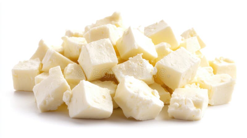 Slices of Sliced Cheese Block Stock Image - Image of ingredient, cheese ...