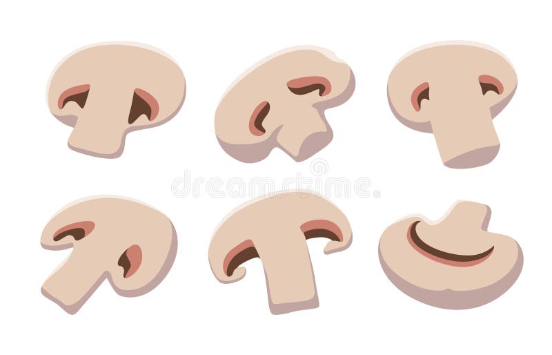 Sliced Mushroom Silhouette