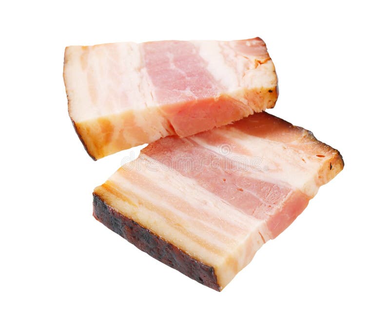 Slices of smoked bacon stock image. Image of belly, food - 39605931