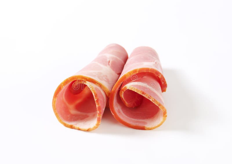 Slices of smoked pork neck stock image. Image of bacon - 61410585