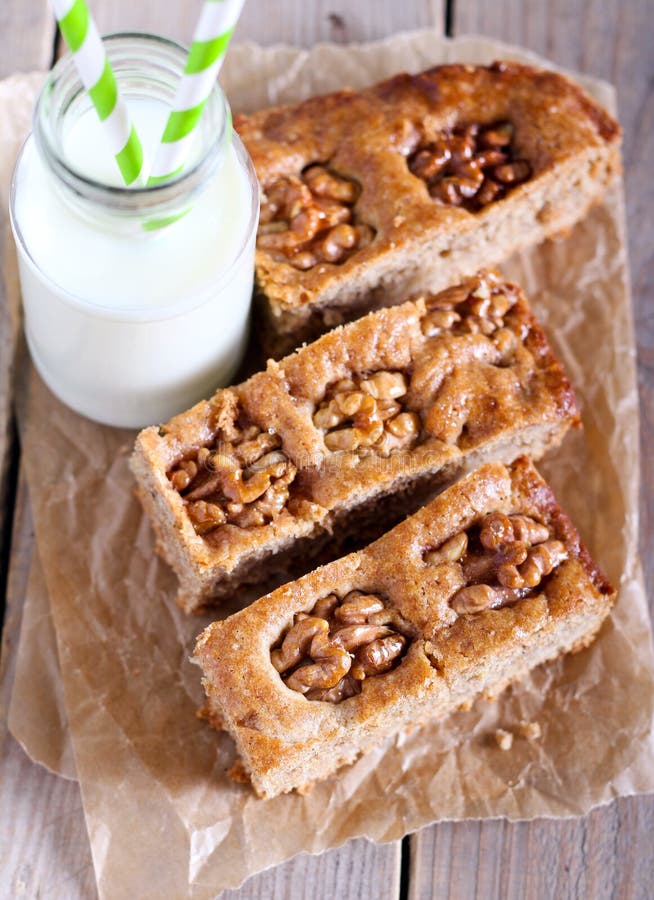 Slices of Snack Whole Meal Cake Stock Photo - Image of nuts, homemade ...