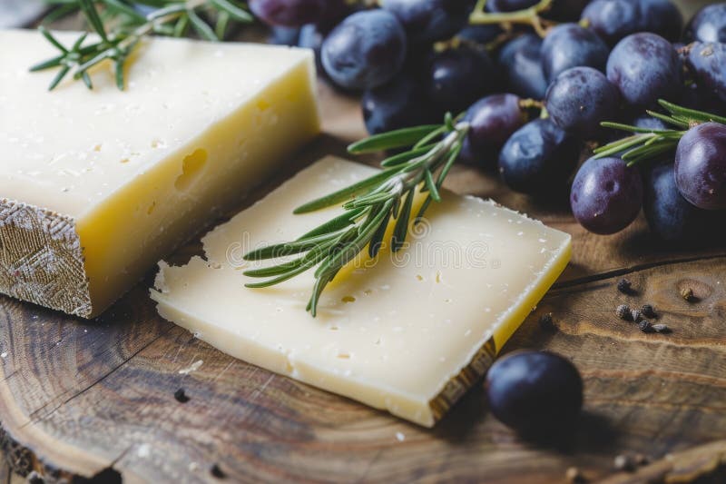 Slices of Spanish Manchego Cheese Stock Illustration - Illustration of ...