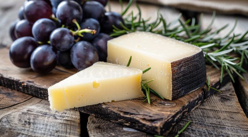 Slices of Spanish Manchego Cheese Stock Illustration - Illustration of ...