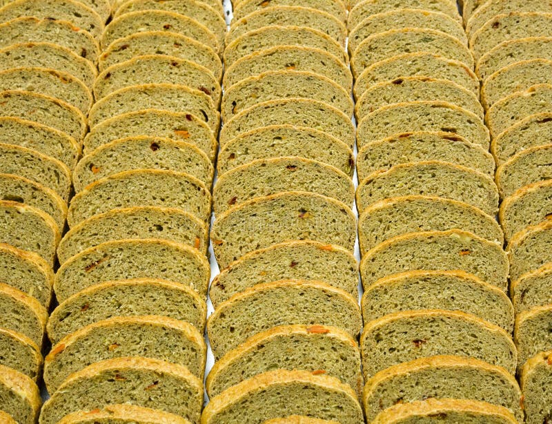 Slices of Special Bread Made of Rye Flour and Dried Fr Stock Photo ...