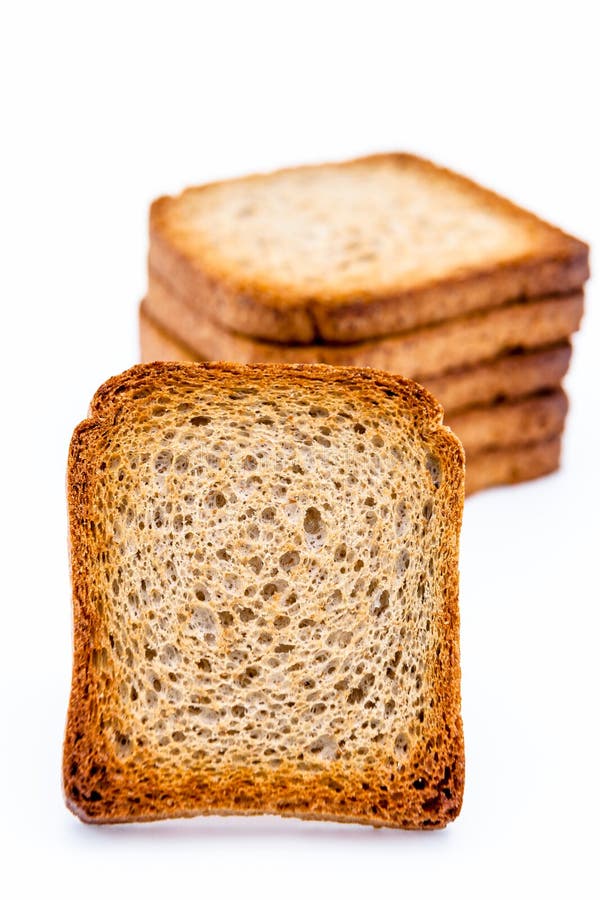 Slices of toast stock photo. Image of lunch, isolated - 210334624