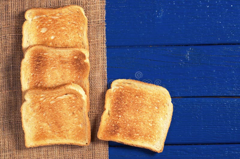 Slices of toasted bread stock photo. Image of crisp, sandwich - 86695252