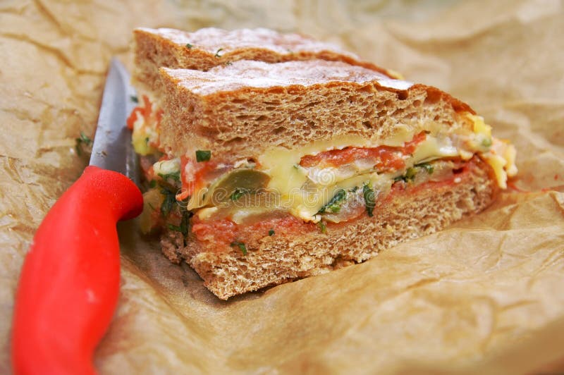 Slices of vegetable bread stock image. Image of lunch - 11007305
