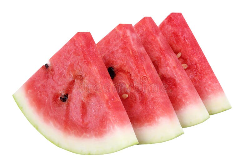 Slices of Watermelon stock photo. Image of white, isolated - 27859098