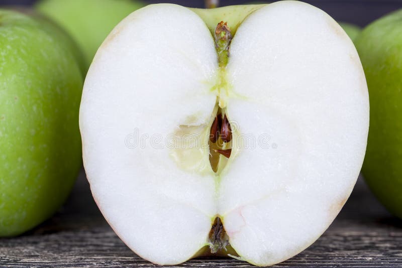 Slicing Apples while Cooking Apples Stock Photo - Image of slice ...