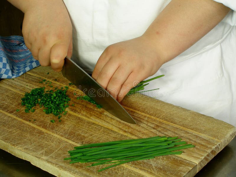 Slicing chives stock image. Image of slicing, vegetable - 959555
