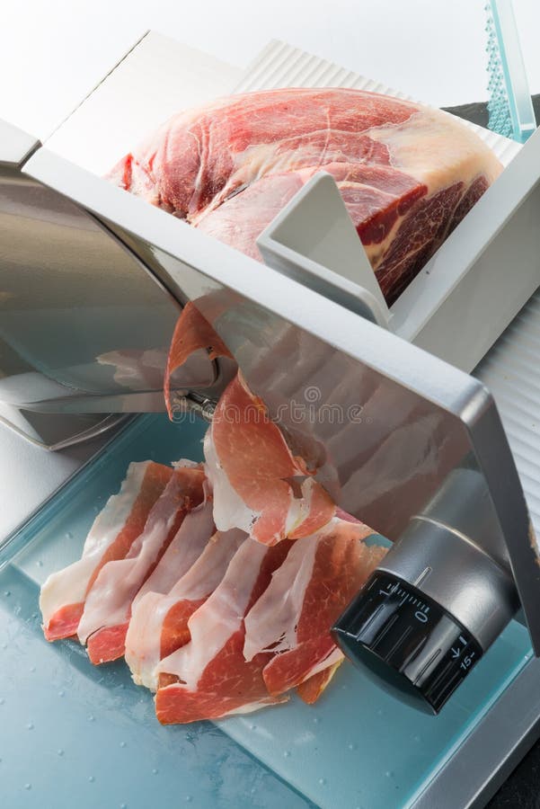 Slicing machine stock image. Image of jamon, machine - 53505743