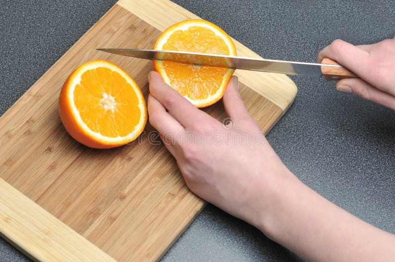 Slicing Orange Picture. Image: 18057992