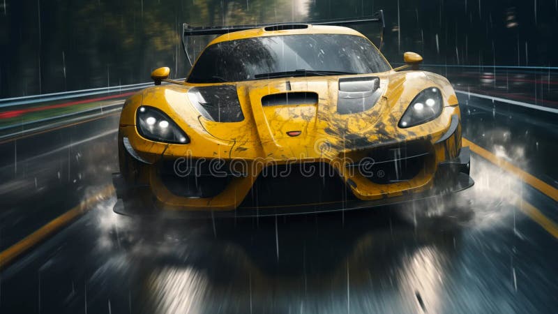 Slick Speed Supercar Elegance Stock Illustration - Illustration of ...