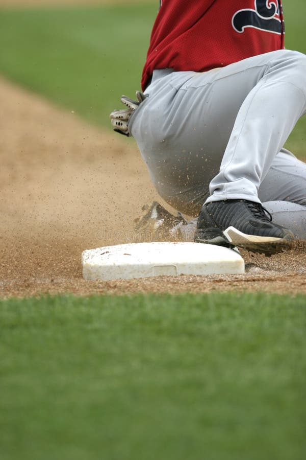 Slide stock image. Image of slide, athlete, safe, base - 182115