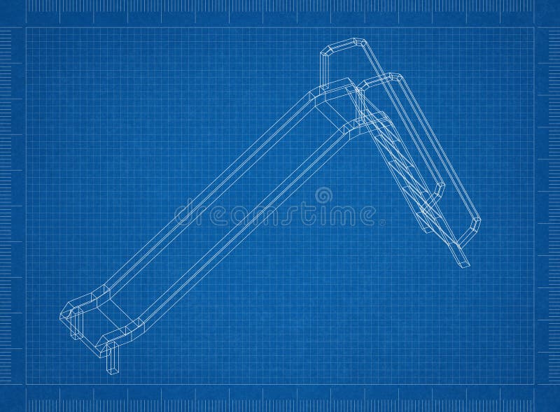 Slide Architect blueprint stock photo. Image of blue - 118131854