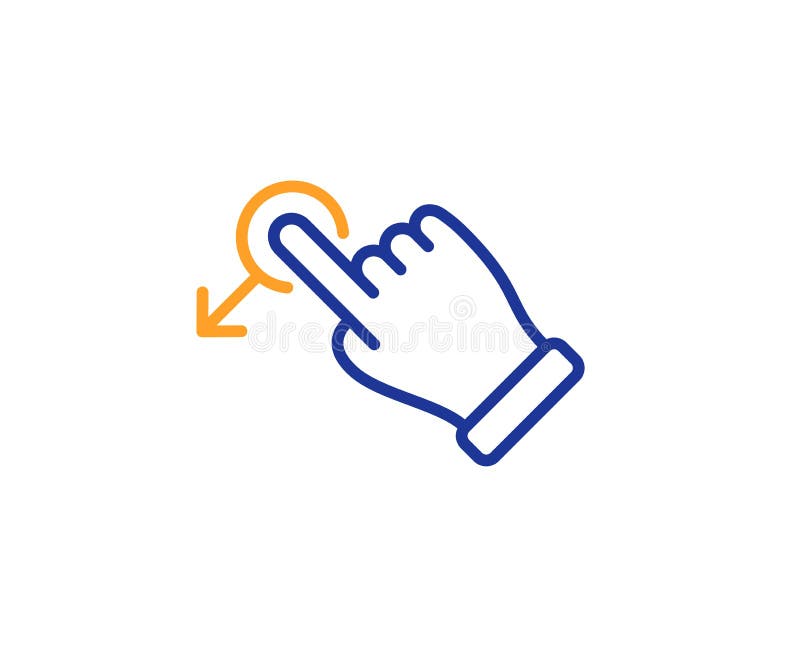 Drag Drop Gesture Line Icon. Slide Arrow Sign. Swipe Action. Vector ... Drag Drop Gesture Line Icon. Slide Arrow Sign. Swipe Action. Vector ...