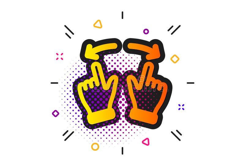 Move Gesture Icon. Slide Arrow Sign. Swipe Action. Vector Stock Vector ...
