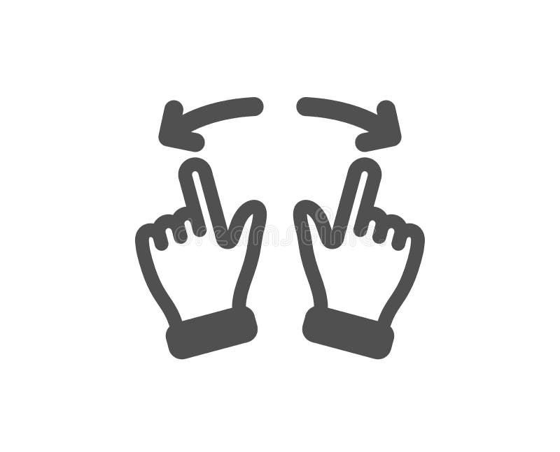 Move Gesture Icon. Slide Arrow Sign. Swipe Action. Vector Stock Vector ...