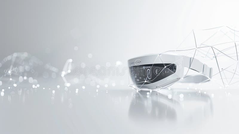 A Slide Background Featuring Subtle Virtual Reality and AI Patterns ...