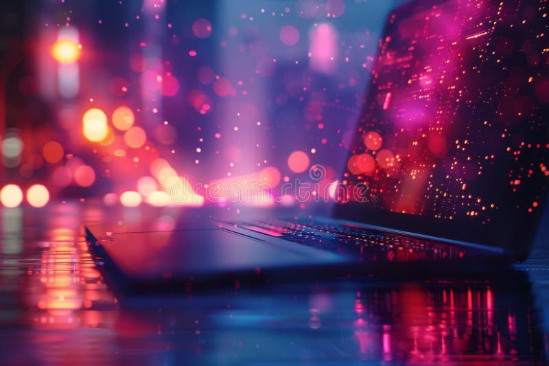 A Slide Background for Showcasing Digital and Creative Content. Stock ...