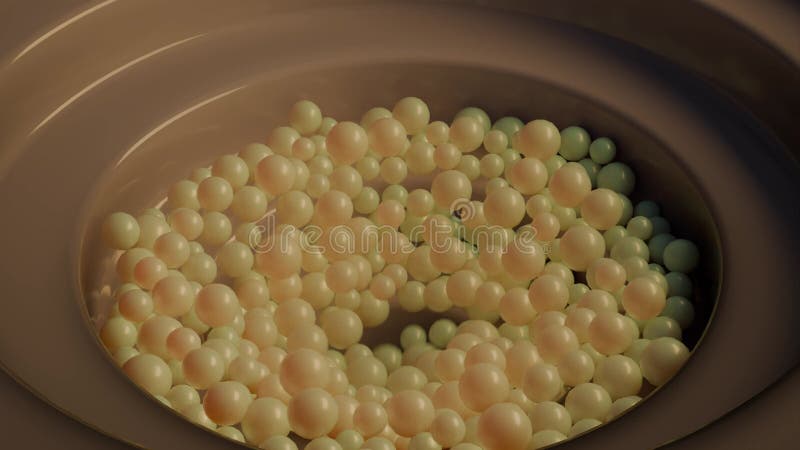Slide Balls Loop 3D Animation Stock Footage - Video of repeated ...