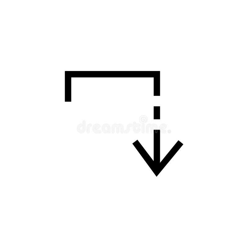 Down Arrow Icon Vector Sign and Symbol Isolated on White Background ...