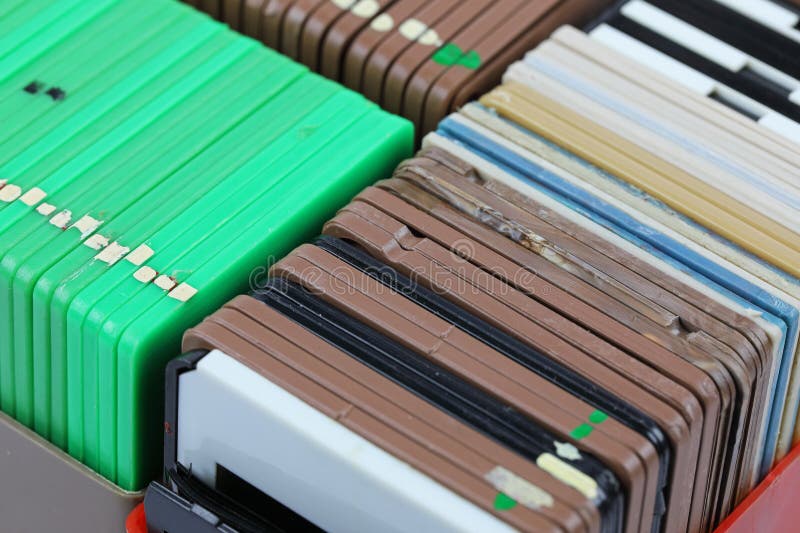 Slide Frames Collected in Boxes Stock Photo - Image of archives, camera ...