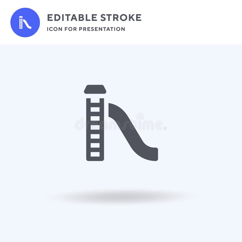 Water Slide Icon Vector, Filled Flat Sign, Solid Pictogram Isolated on ...