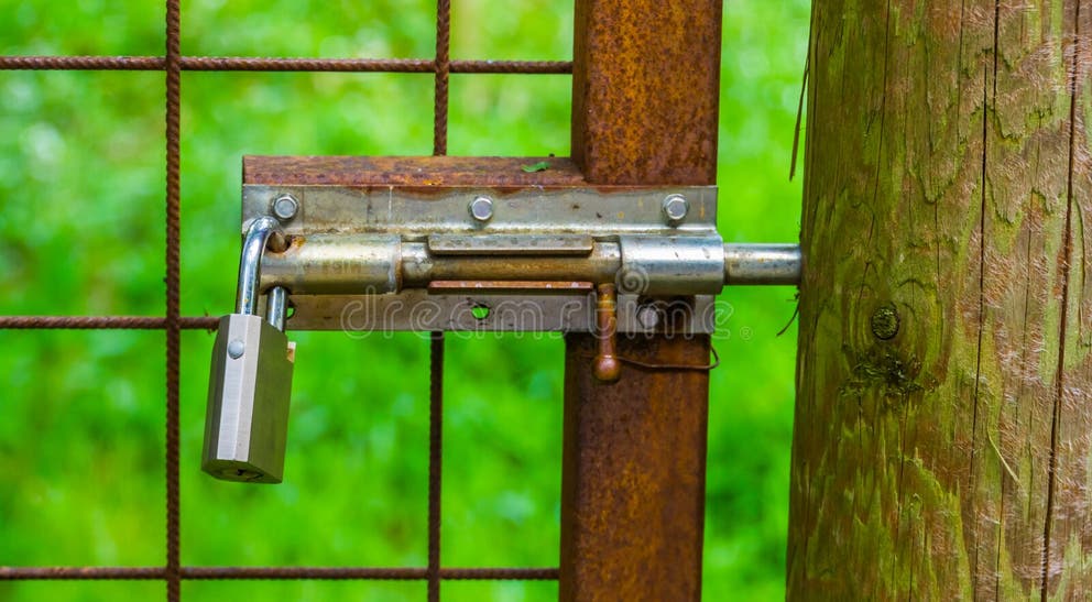 Slide Lock with a Padlock, Simple Security Solutions, Basic Door Lock ...