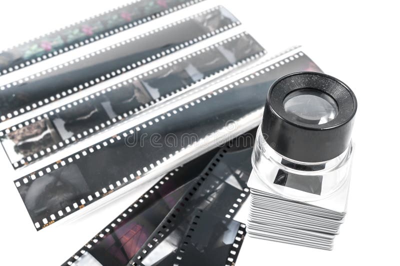 Loupe & Film/printing Industry Stock Photo - Image of color, concept ...