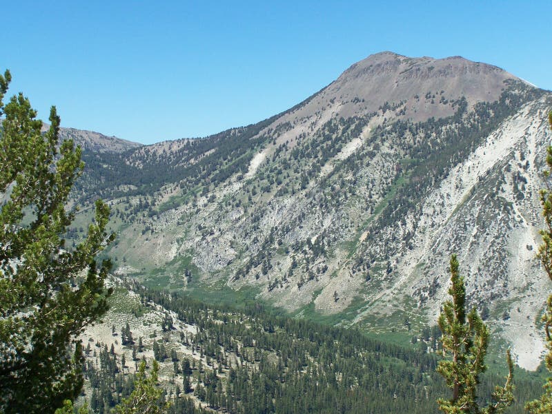 Slide Mountain, Nevada stock photo. Image of nevada, lake - 9738056